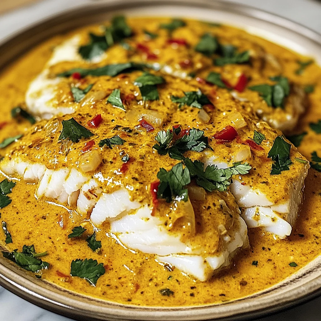 Coconut Curry Baked Cod