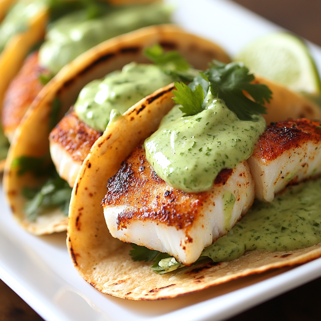 Cilantro Lime Crema (Fish Taco Sauce)
