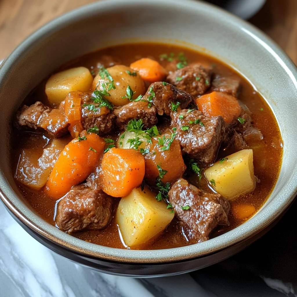 Comforting Crockpot Beef Stew